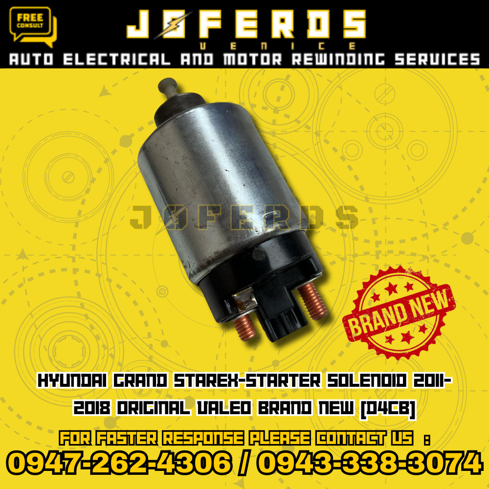 HYUNDAI GRAND STAREX-STARTER SOLENOID 2011-2018 ORIGINAL VALEO BRAND ...
