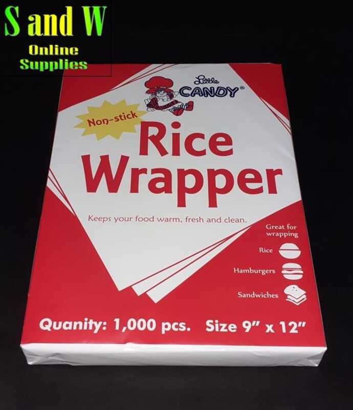 Rice Wrapper Paper Non Stick, Hamburger, Shawarma 7X10 And 9X12, 1000 ...