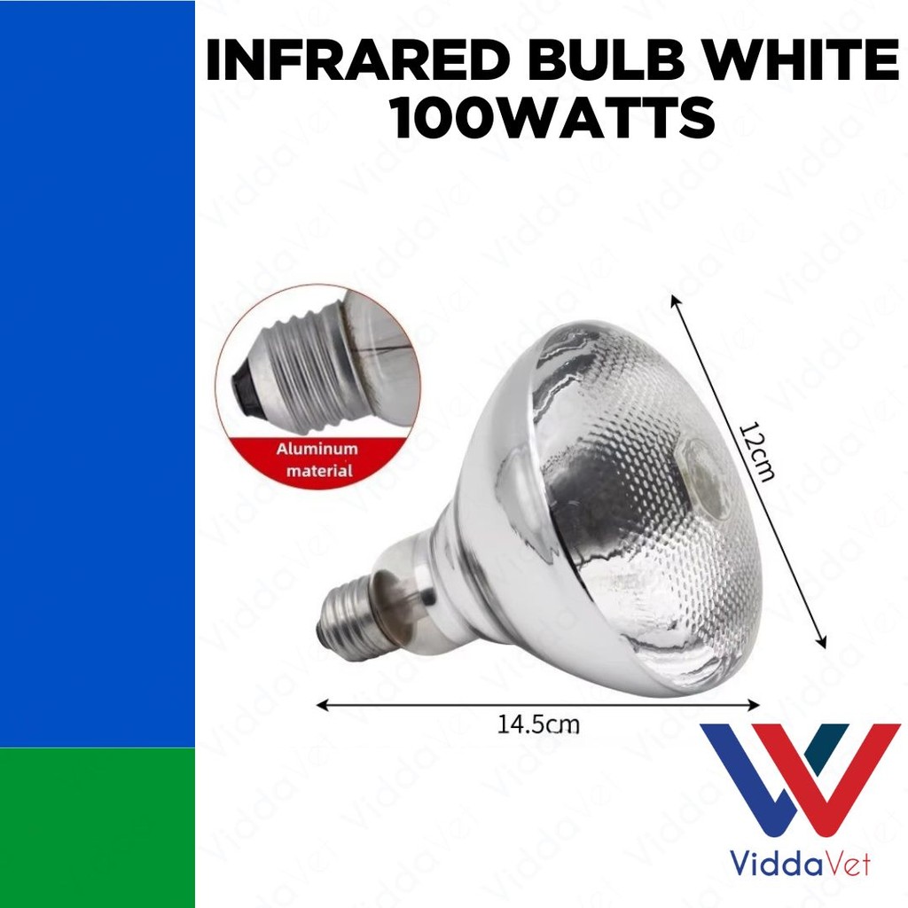 Infrared White Bulb 100W Heat Lamp for Animals | Shopee Philippines