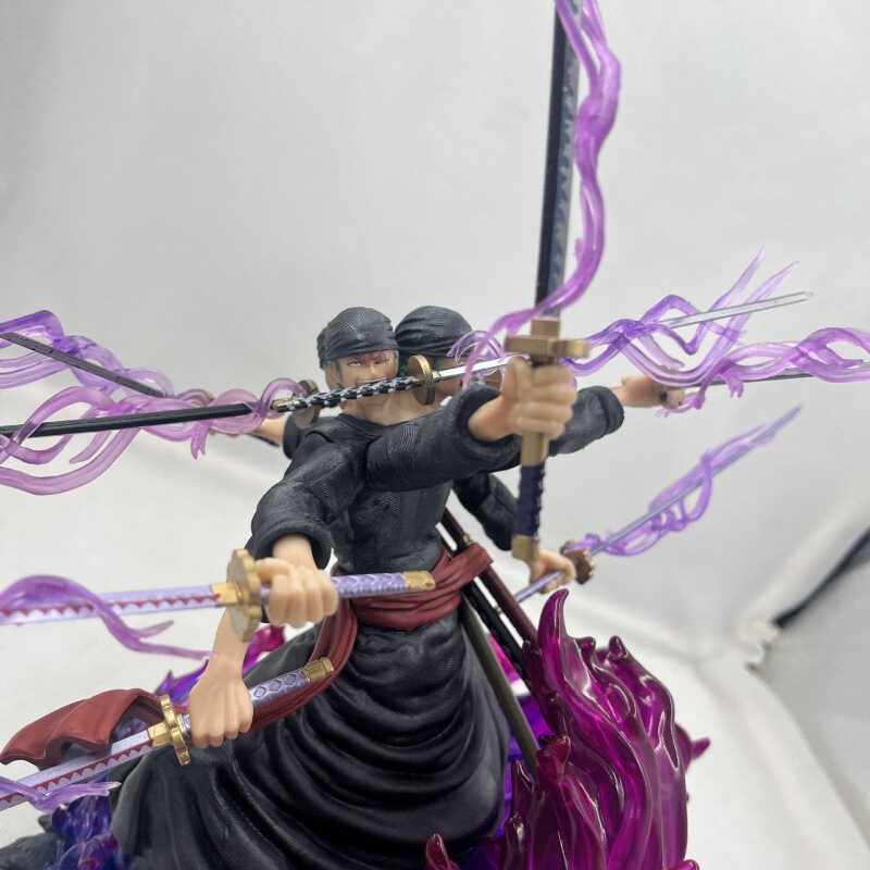 One Piece GK Three-Headed Six-Armed Nine-Sword Flow Asura Zoro Battle ...