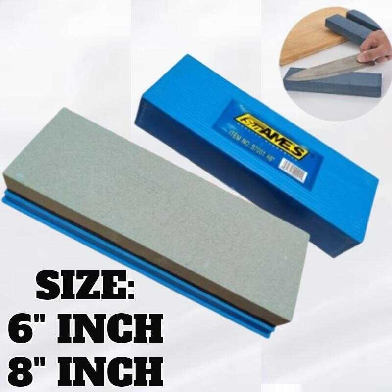 1Pcs SUNAMES COMBINATION SHARPENING STONE W/ PLASTIC CASE (6" & 8 ...