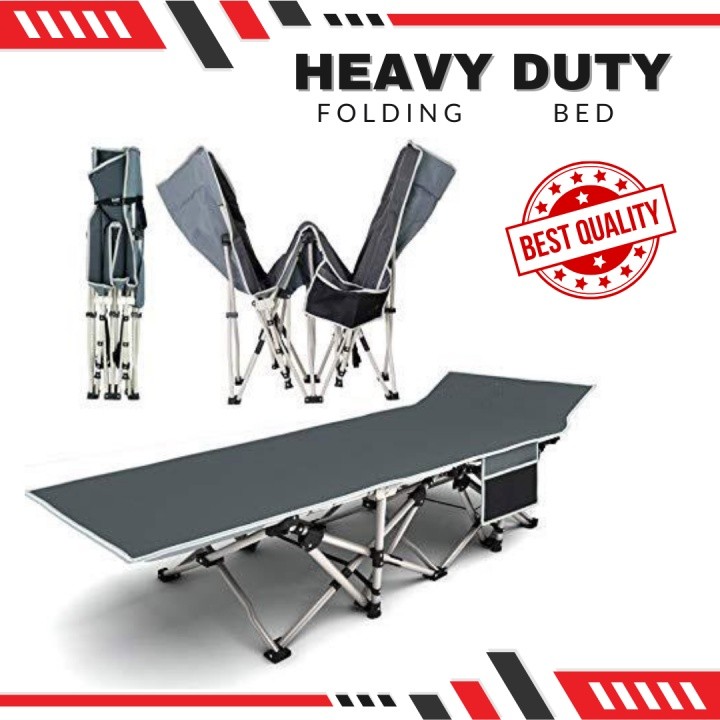 COD Heavy Duty Folding bed portable bed Foldable bed army bed camping ...