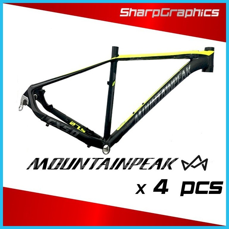 STICKER DECAL ONLY MOUNTAINPEAK COLE COMMENCAL BIKE FRAME BRAND ...
