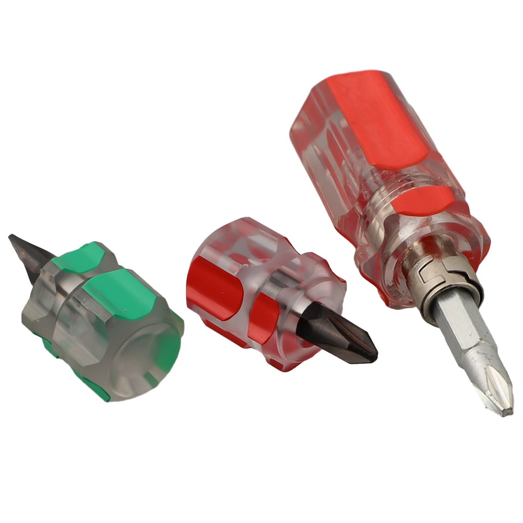 3Pcs Short screwdriver Mini Short Cross Shaped Screw Driver Slotted ...