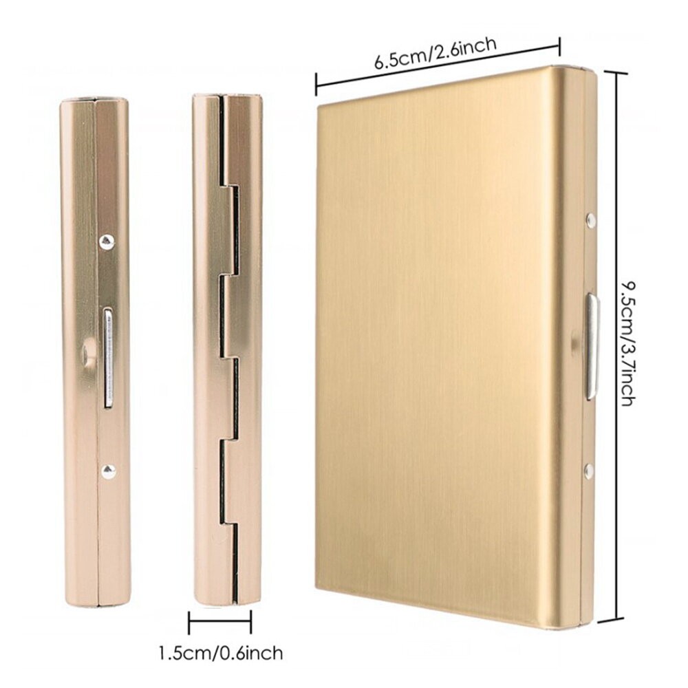 Pemegang Kad Logam Bank Credit Card Metal Card Reader Lock Bank Card ...