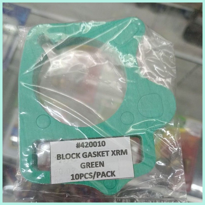 Block gasket xrm 110/wave 100 green color(10pcs.per pack) | Shopee ...