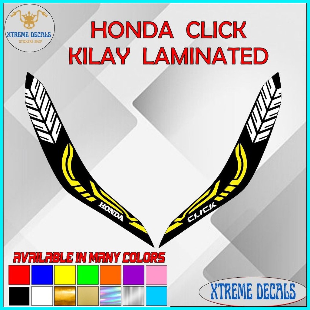 Honda Click kilay Printed laminated DESIGN 2 | Shopee Philippines