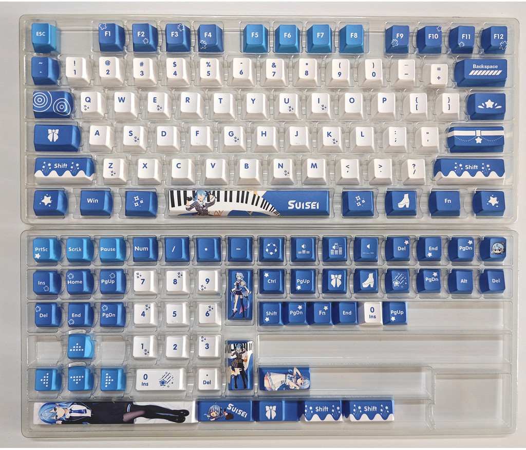 Hololive Hoshimati Suisei Keycap Cherry Profile PBT Five-sided Dye ...