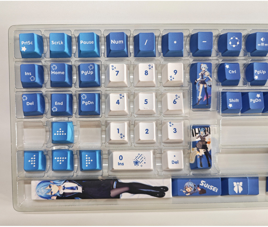 Hololive Hoshimati Suisei Keycap Cherry Profile PBT Five-sided Dye ...