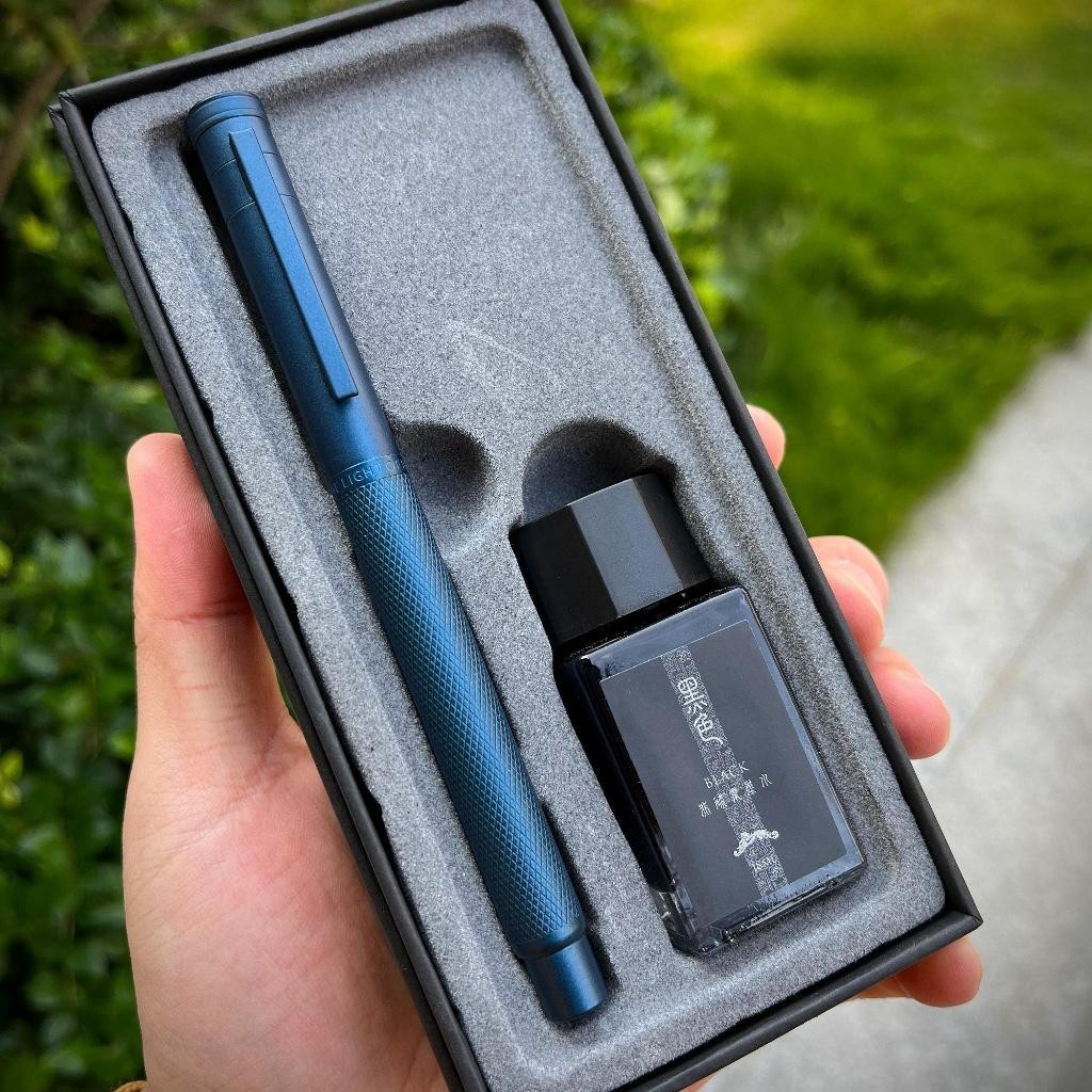 Hongdian Dark Blue Forest Fountain Pen Fine Nib 0.5mm Beautiful Tree ...