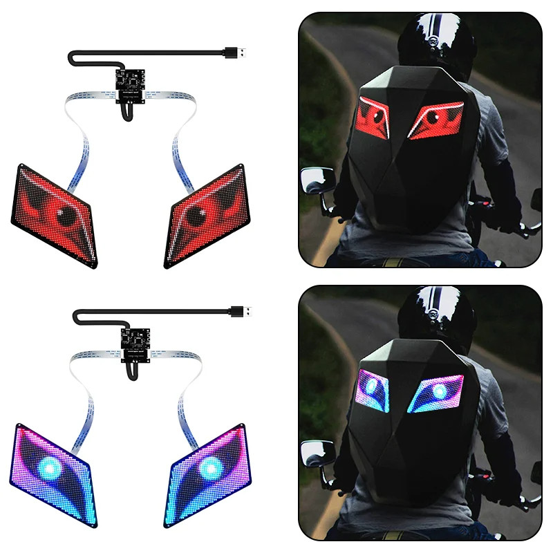 USB 5V Smart APP Programmable LED Eye Display Screen Panel RGB Color ...