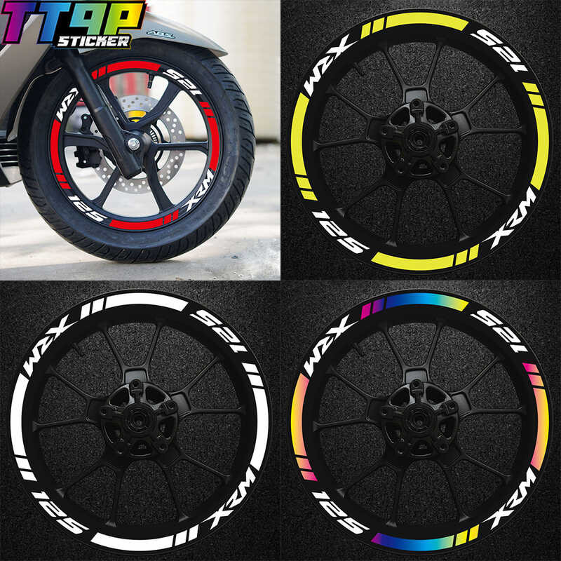 1 I-set ang Reflective Motorcycle 17 Inch Wheel Rim Sticker Decals para ...