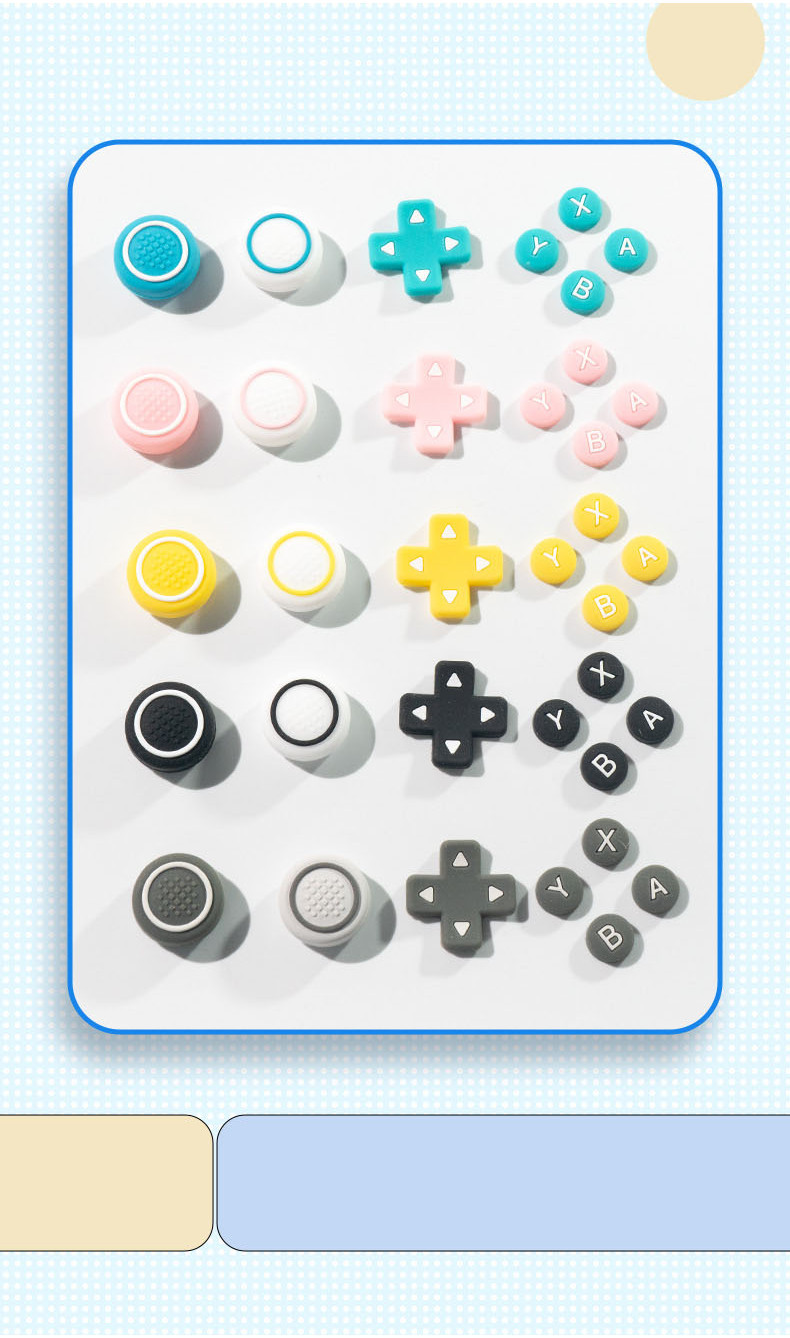Silicone Keypad ABXY Rocker cap for Nintendo Switch Lite Joystick Cap ...