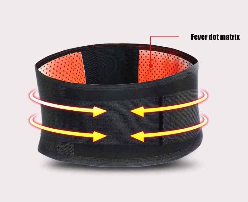 Self Heating Lower Back Supports Magnetic Therapy Lumbar Waist Bandage ...