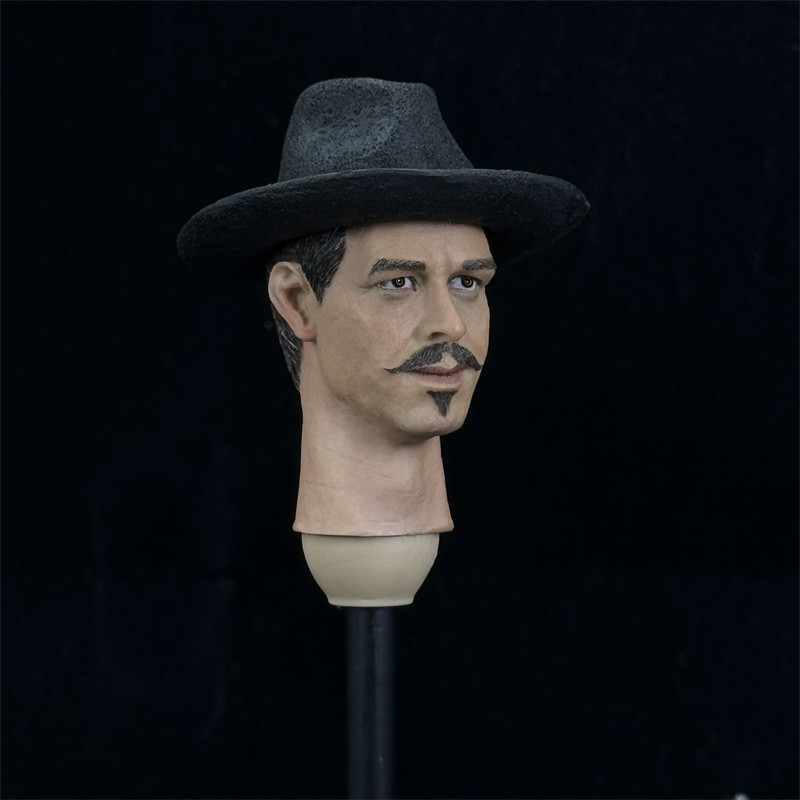 Ready Stock 1/6 Soldier Head Sculpture Tombstone Town Doc holliday ...