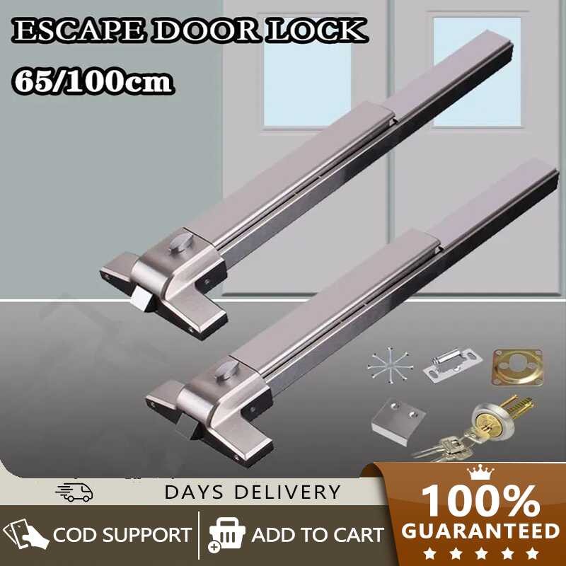 65M DIYMO Stainless Steel Rod Flat Door Lock Security Escape Fire Rated ...