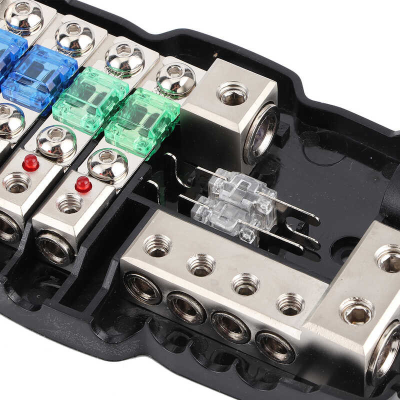 ☯ Block - Box Car Audio Stereo Multi-Functional 4 Way Distribution ...