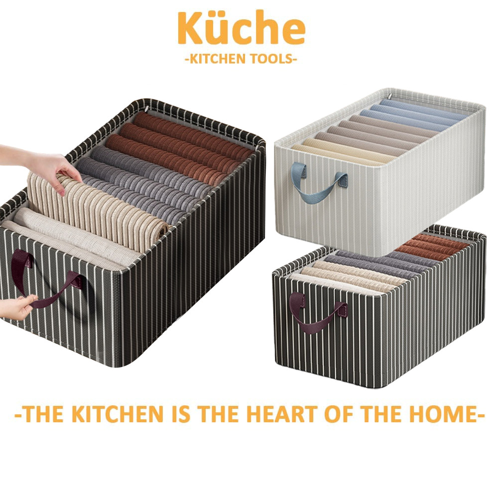 KUCHE Foldable Large Capacity Clothing Storage Box Steel Frame Oxford ...