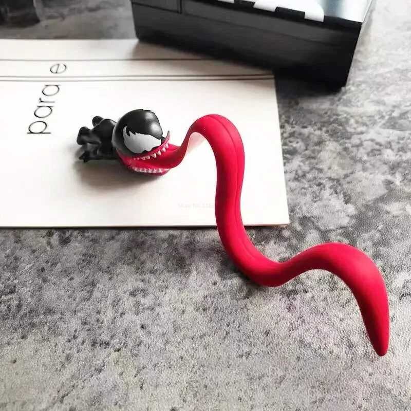 79 18Cm Mini Venom Spiderman Anime Action Figure Q Cartoon Long Tongue ...