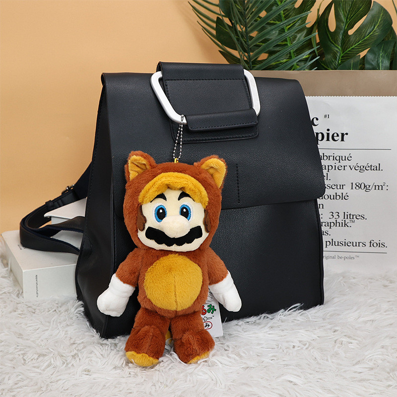 2024 New Style Super Mario 3D World Plush Doll Pendant Cat Mario Cross ...