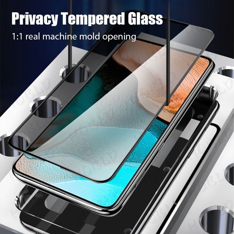 3Pcs Anti-Spy Privacy Tempered Glass Vivo Y11 2019 Y17 Y12 Y15 V15 V20 Pro V23E V23 V25 Y22 Y35 ...