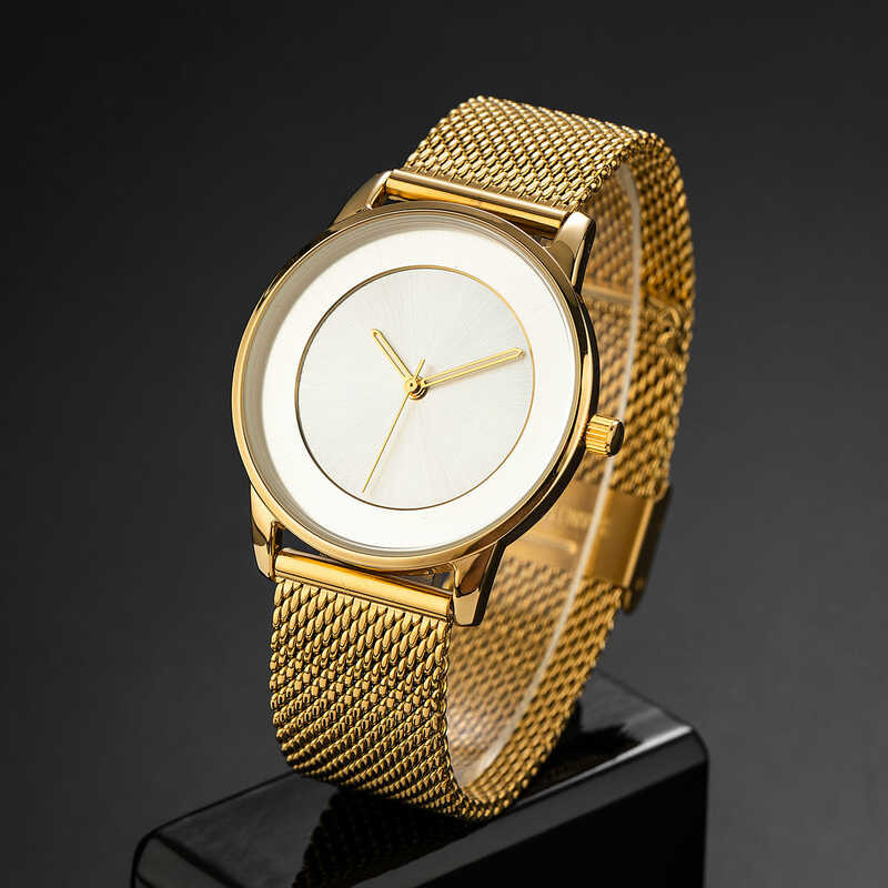 Men's 。 Watch Simple Classical Style Gold Quartz Watches For Male ...
