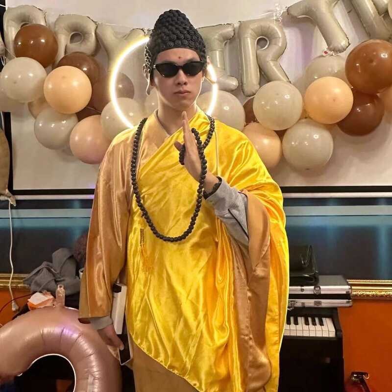Tt Western Heaven Tathagata Buddha Halloween Cosplay Costume Adult Men ...
