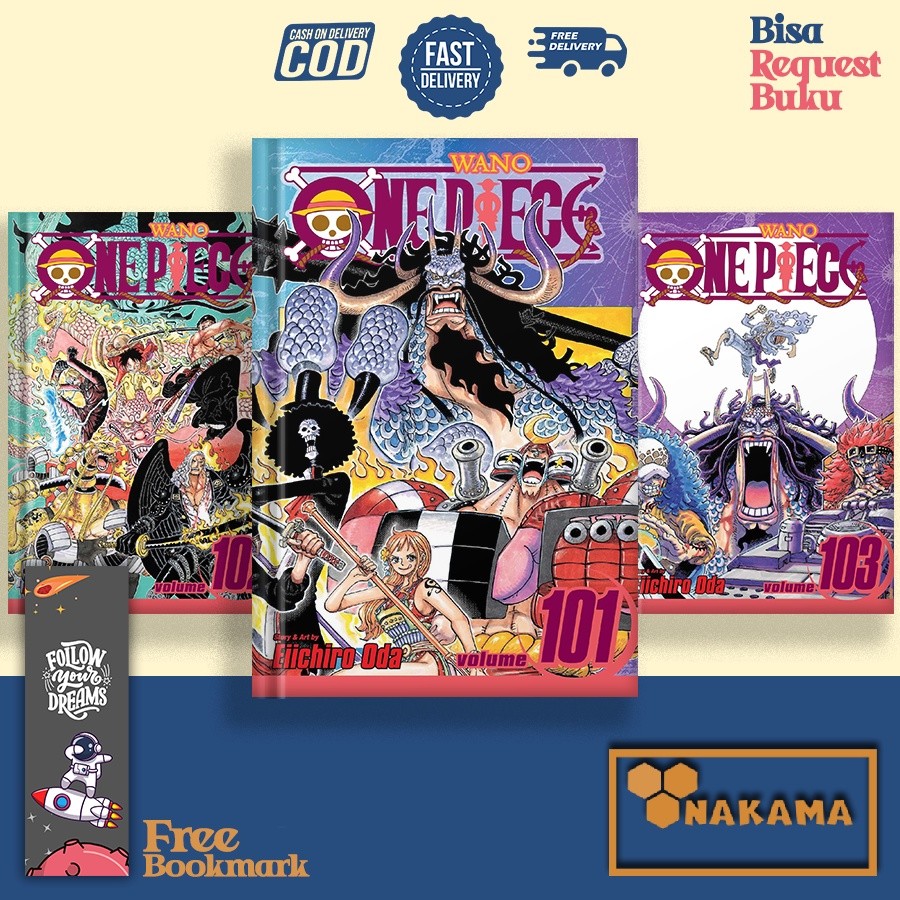 One Piece, Vol. 101 - 106 by Eiichiro Oda (English Version) Manga Comic ...