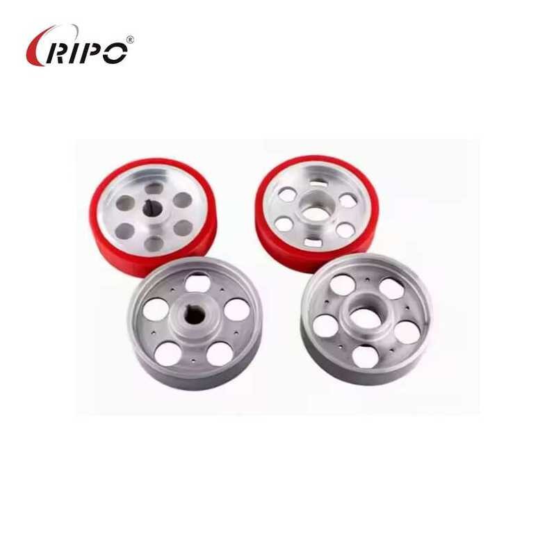 Rubber and Ceramic Coated Wire and Cable Guide Pulley with Meter ...