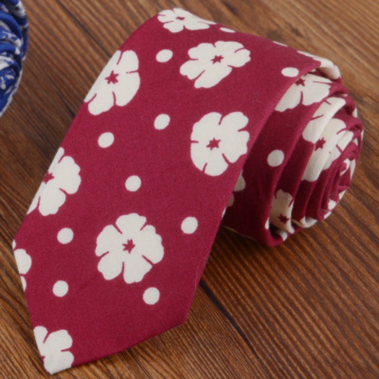 Cotton Tie 6CM Self-tied Men's Formal Business Personality Necktie ...