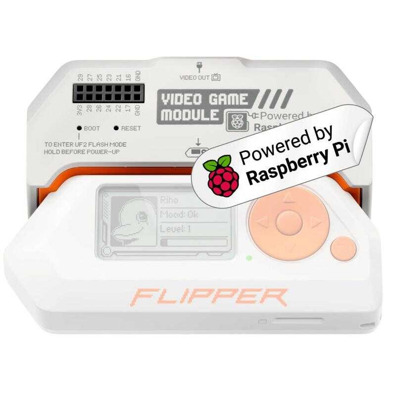 Flipper Zero Video Game Module | Raspberry Pi-Powered Entertainment & Development Expansion Port ...