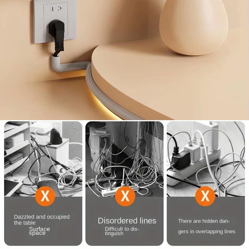 1M PVC Floor Cable Protector - Anti Stepping Trunking Covering ...