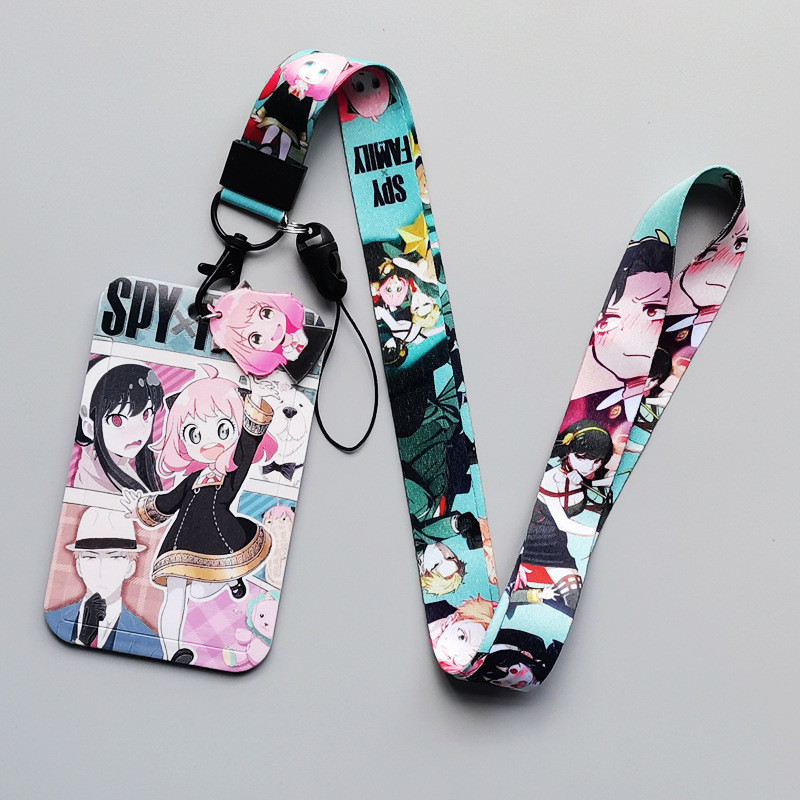 Anime Spy FamilyCard Holder Campus Neck-Hanging ID Card Holder Bus ...
