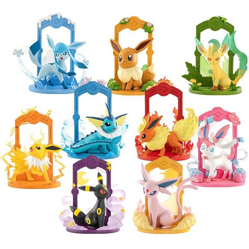 COD 9Pcs/Set Pokemon Eeveelution Figure Set Eevee Sylveon Espeon ...