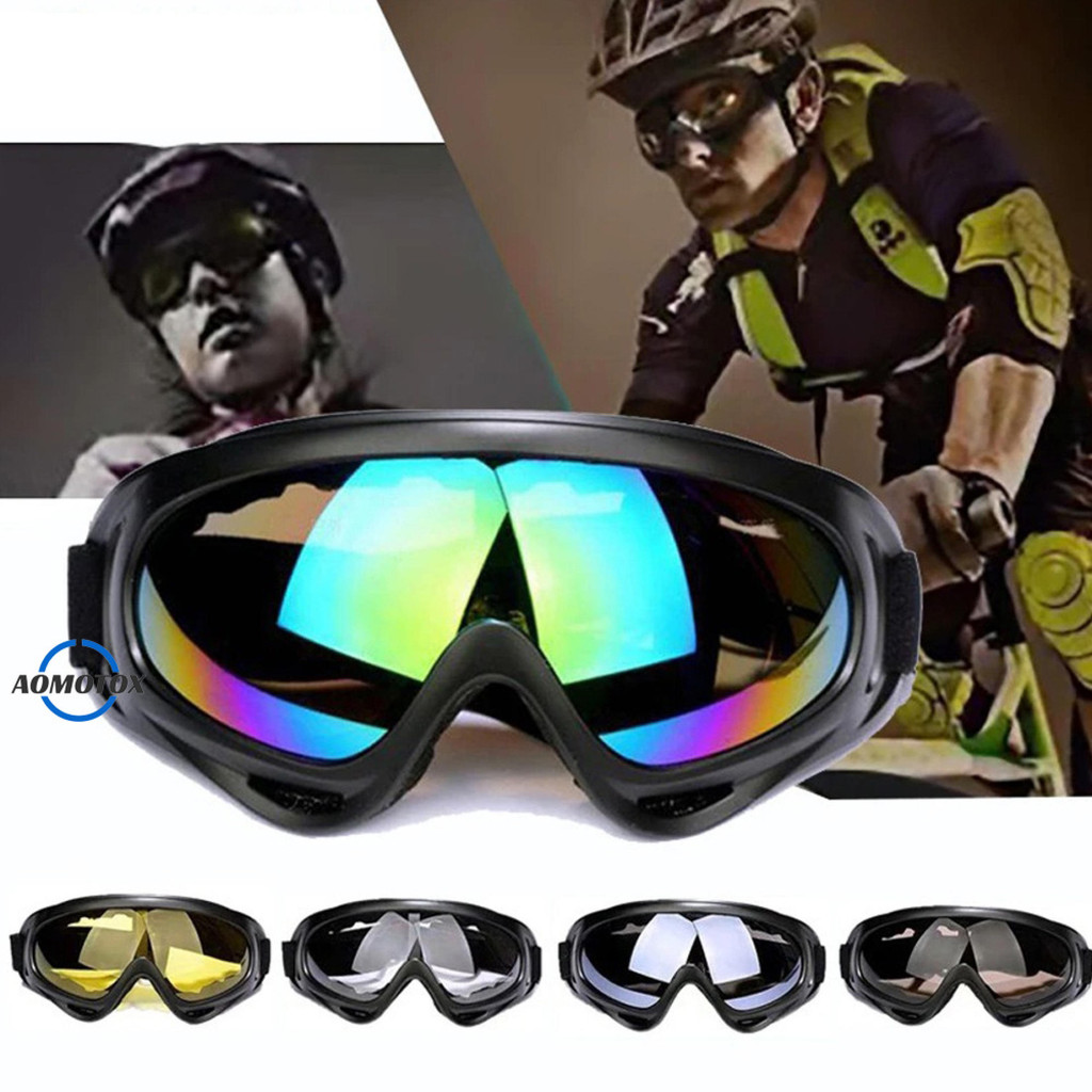 5 colors UV Protection Windproof Motorcycle Goggles Cycling Dirt Bike ...