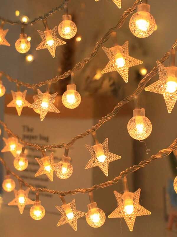 Outdoor Star Lights Camping Atmosphere Small Colorful Lights Flashing ...
