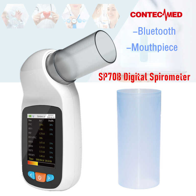 CONTEC Sp70b Handheld Digital Spirometer Pulmonary Function Spirometry ...