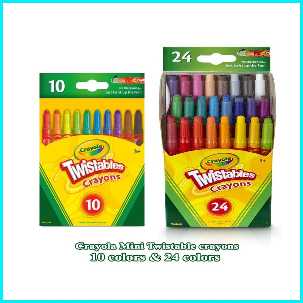 Crayola Mini Twistables Crayons 10colors / 24colors | Shopee Philippines