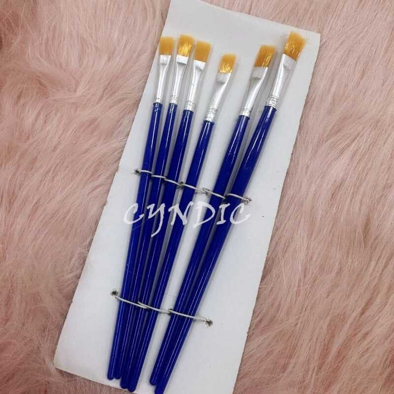 6Pcs Set Blue Color Brush Pen Drawing Acrylic Painting Brushes For Art ...