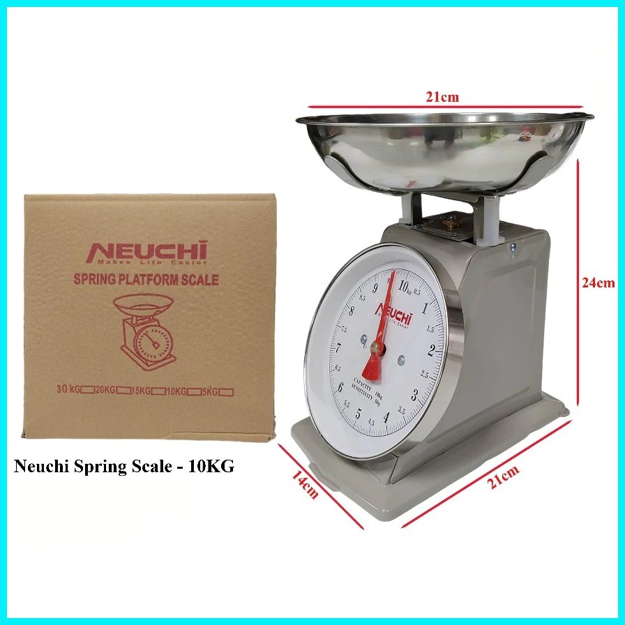 5KG 10KG 20KG Pure mechanical spring scale Stainless Steel Tray Kitchen ...