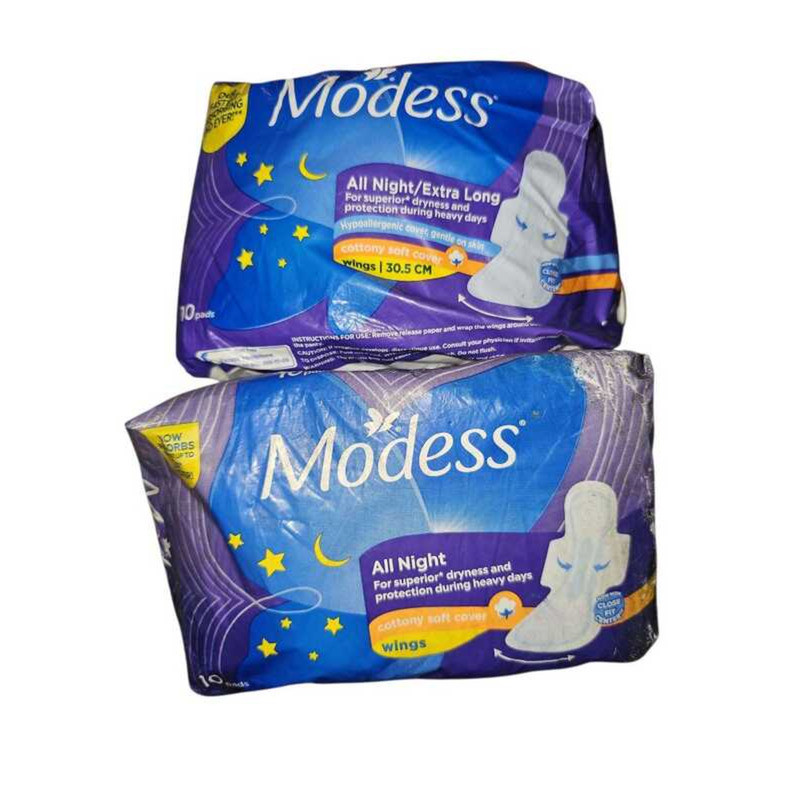 MODESS ALL Night/Extra LONG FEMININE NAPKIN 10S PAD | Shopee Philippines