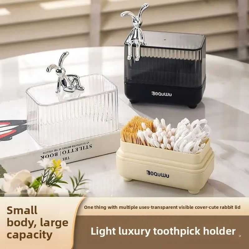 Creative Toothpick Holder High Aesthetic Value Luxury Cotton Swab Floss ...