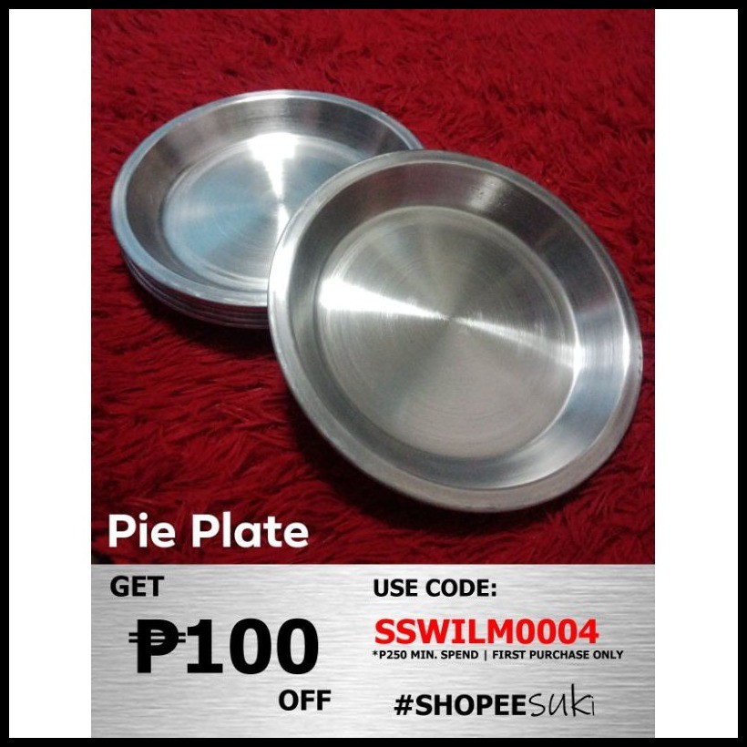 Aluminum Pie Plates (9 inches diameter) | Shopee Philippines