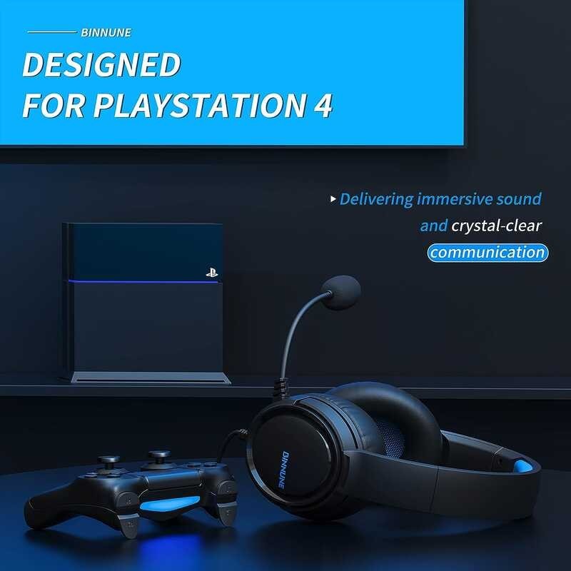 Bg02 ☀ BINNUNE Gaming Headset Na May Mic Para Sa Series X[Unk]S Xbox One Ps4 Ps5 PC Switch, W ...