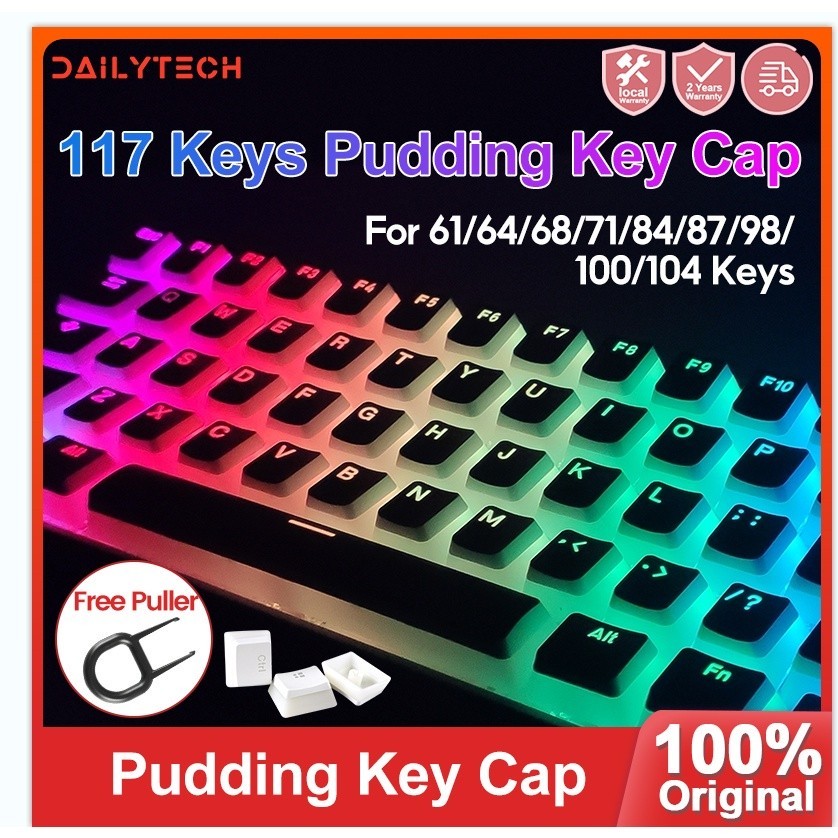Pbt Pudding Full Set Keycaps Suitable For Royal Kludge All Keyboards ...