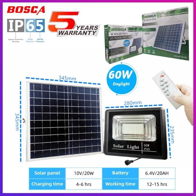 5 BOSCA Year Warranty 60W Heavy Duty Solar Led Outdoor Flood Light ...