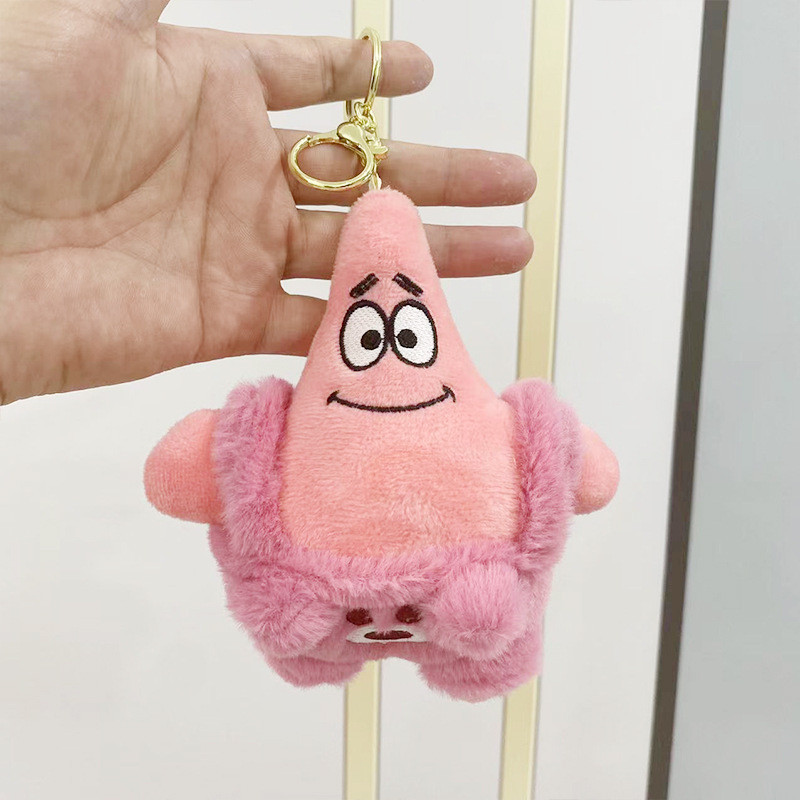 SpongeBob SquarePants Cute Patrick Star Plush Pendant Keychain | Shopee ...