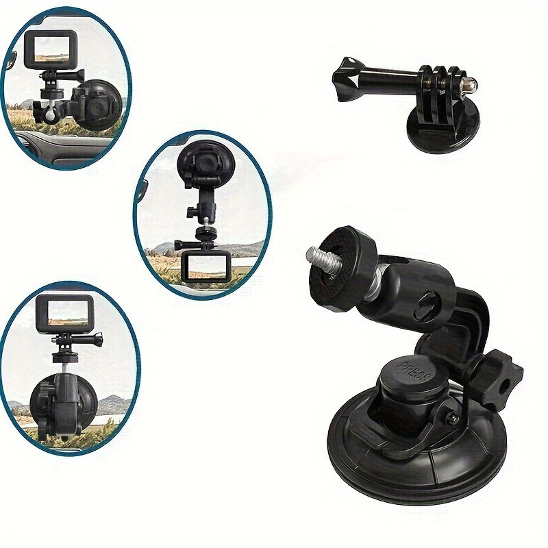 Action Camera Suction Cup Mount Windshield Camera Holder Tripod Adapter ...