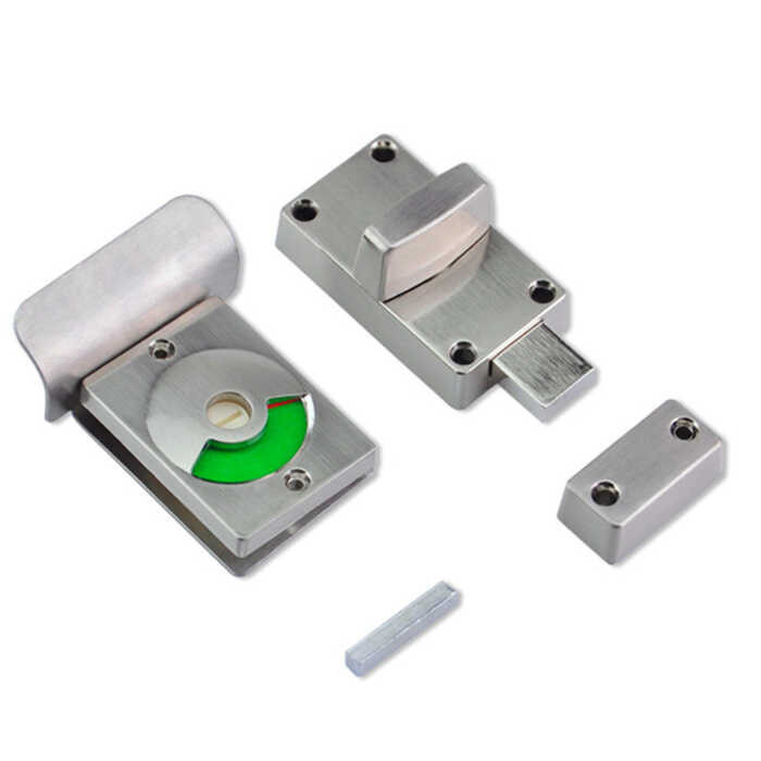 1 Set Of Stainless Steel Privacy WC Latch Vacant Engaged Lock Toilet ...