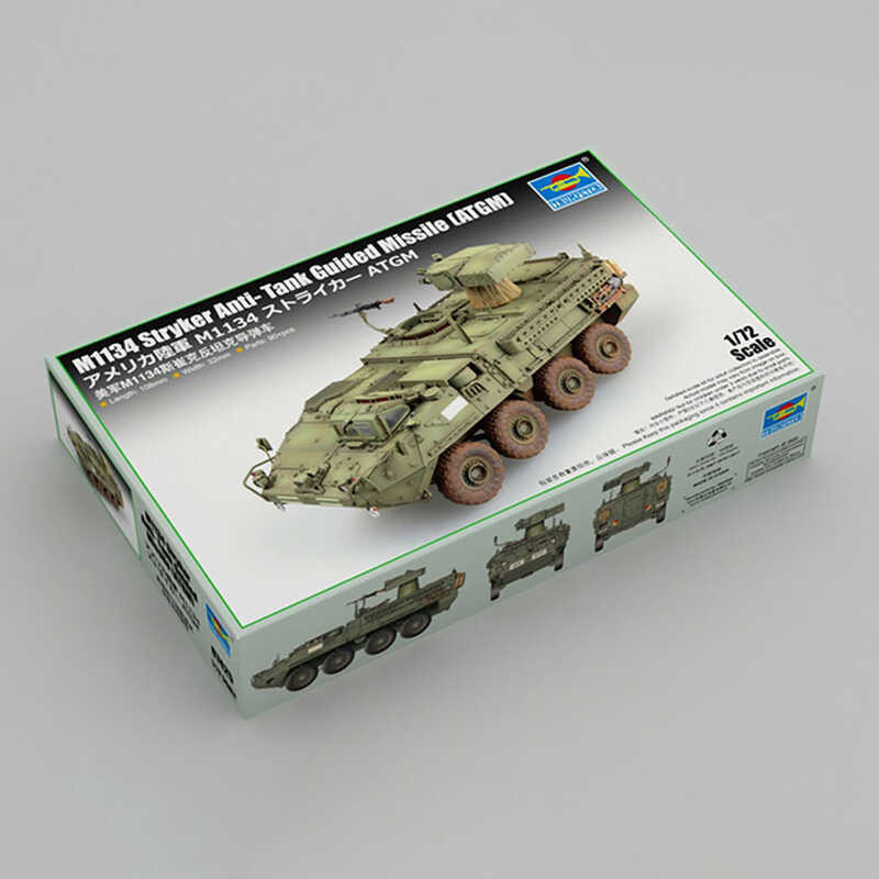 1/72 Scale Plastic Trumpeter M1134 Stryker Anti-Tank Guided Missile ...